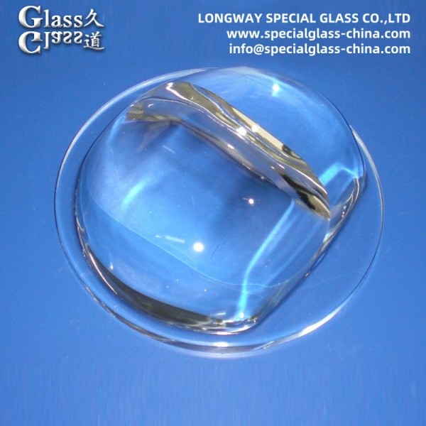 Customized Borosilicate Glass Led Lens For Street Light Convex Shape